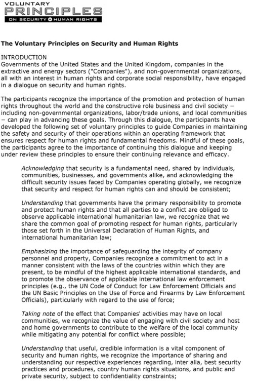Resource library - Voluntary Principles on Security and Human Rights ...
