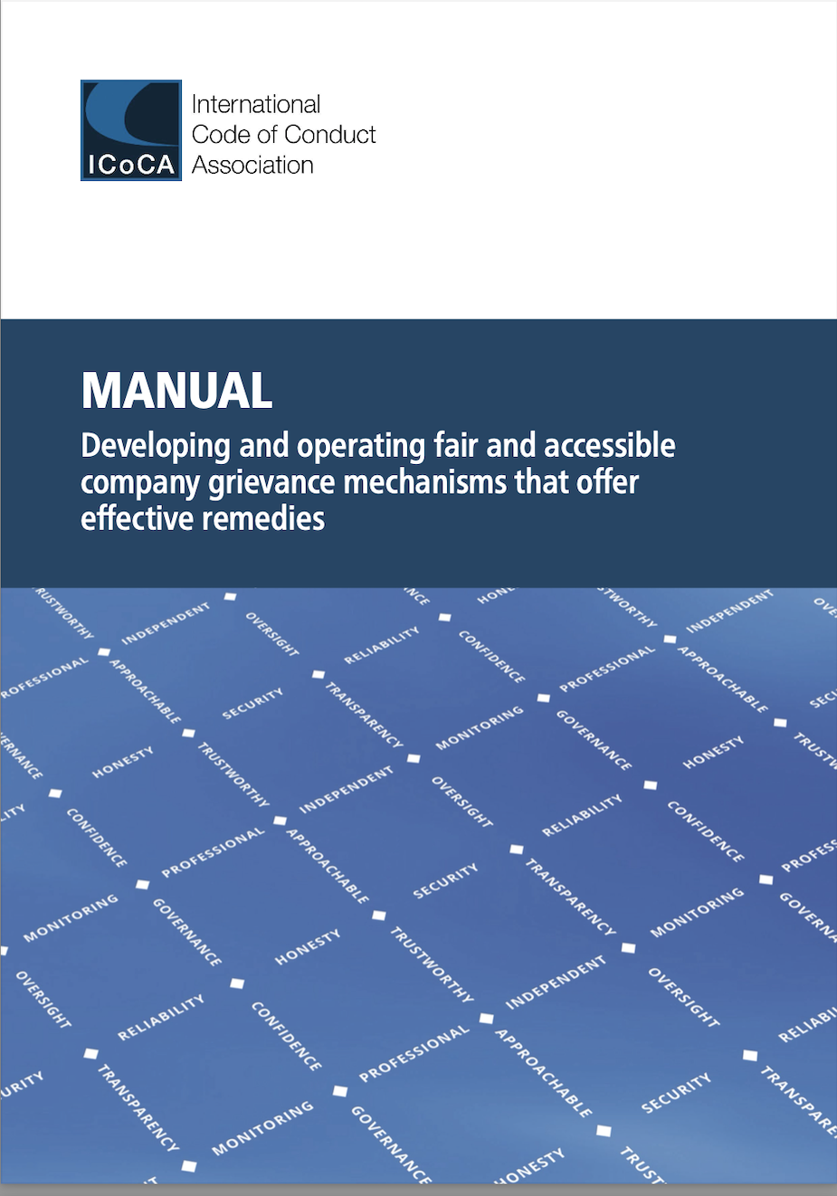 Manual: Developing and Operating Fair and Accessible Company Grievance ...