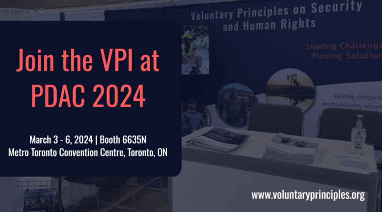 VPI Participation at PDAC 2024 Convention - Voluntary Principles on ...